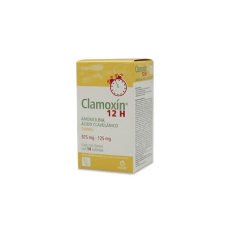 CLAMOXIN 12H TAB. 875/125 MG. CAJA C/FCO. C/14